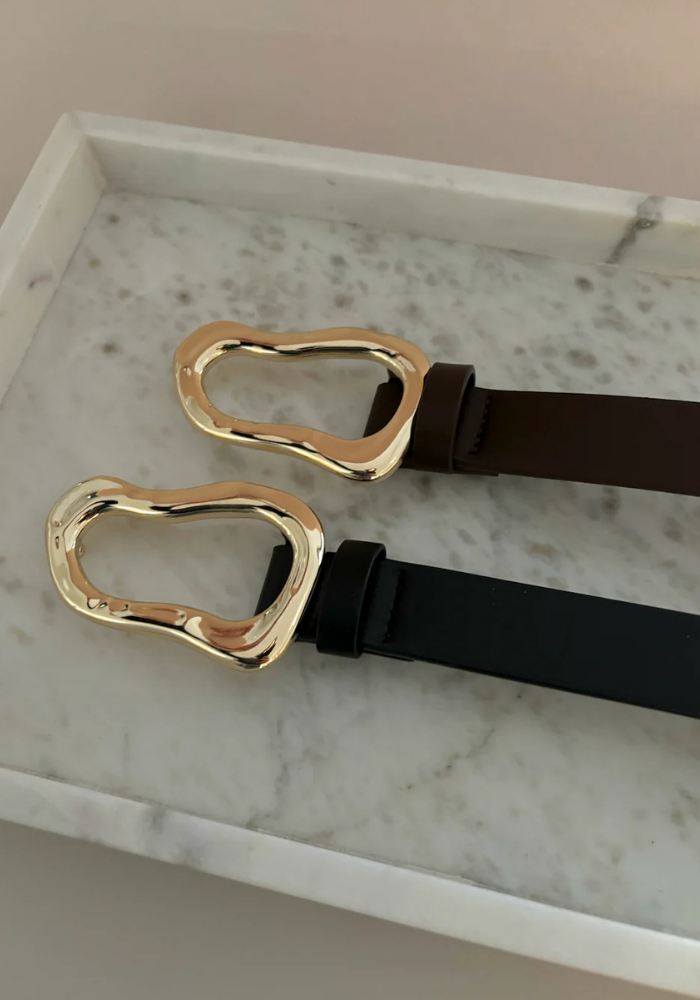 ORGANIC BUCKLE BELT - BROWN – StyleFast