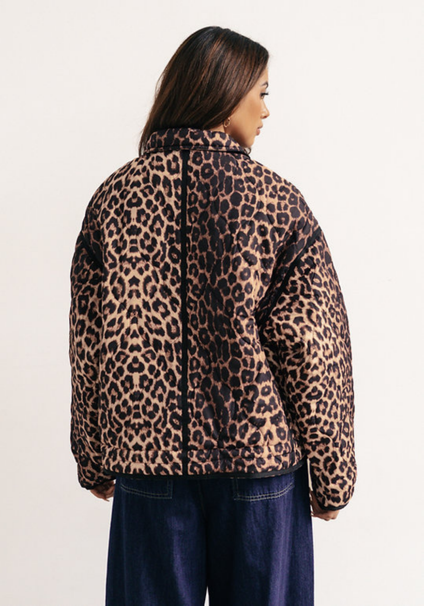 CHELSEA PUFFER - LEOPARD PRINT – StyleFast